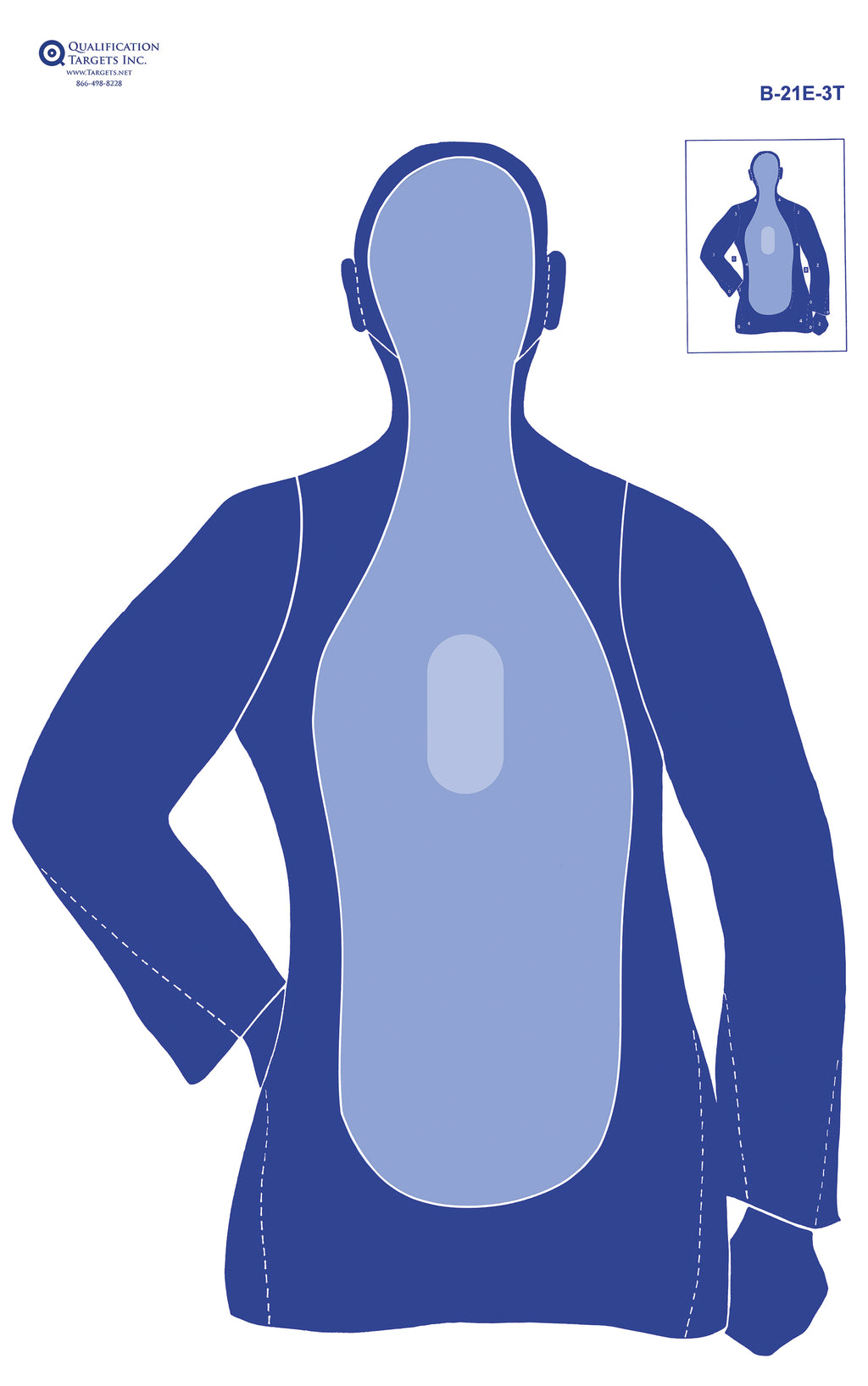 B-21E-3T Paper Target – Qualification Targets Inc