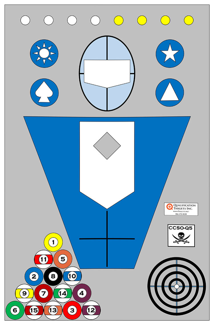 CCSO-Q5 Paper Target – Qualification Targets Inc