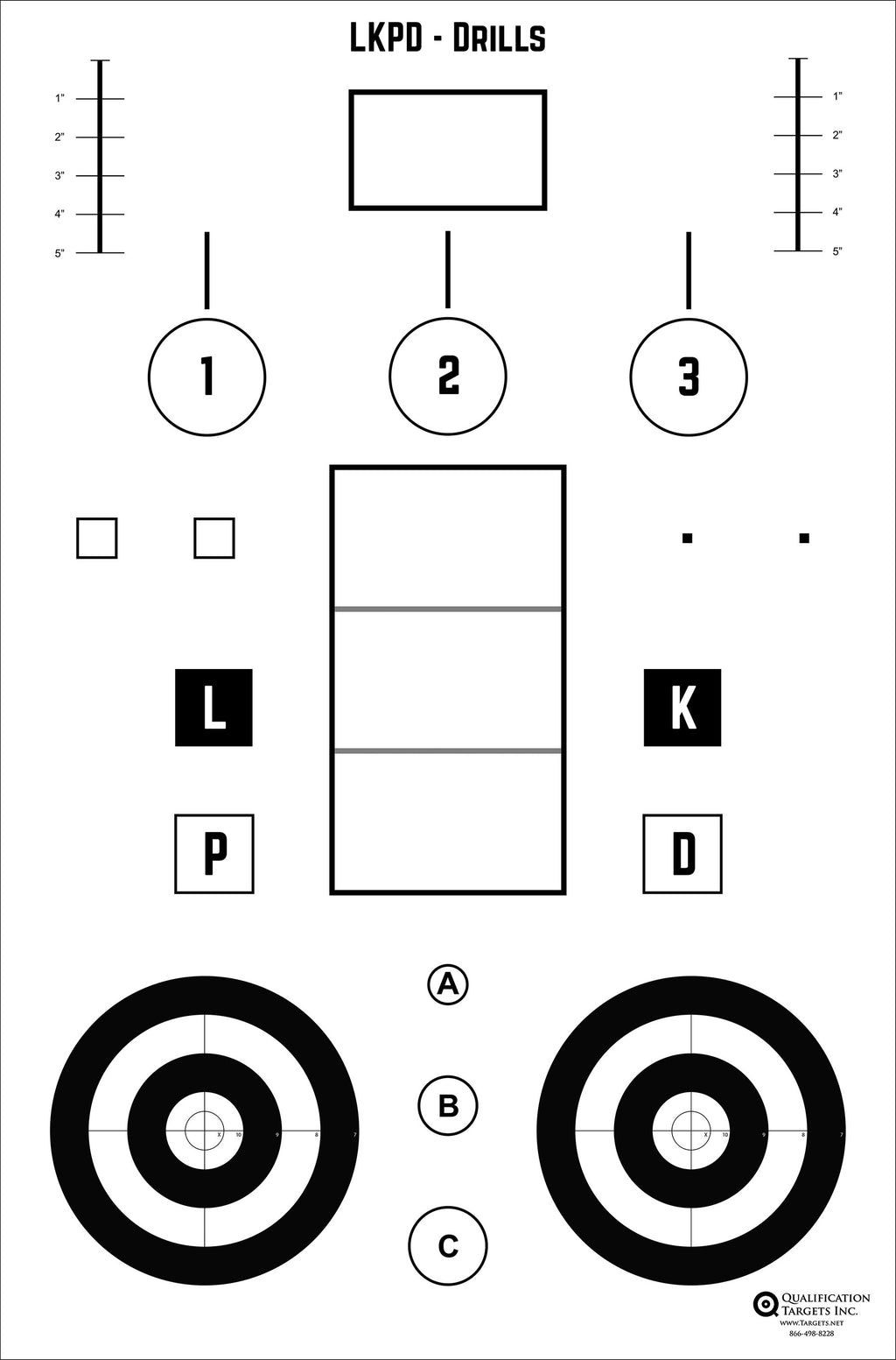 LKPD-Drills Paper Target – Qualification Targets Inc