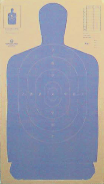 B-27-CB Cardboard Target – Qualification Targets Inc