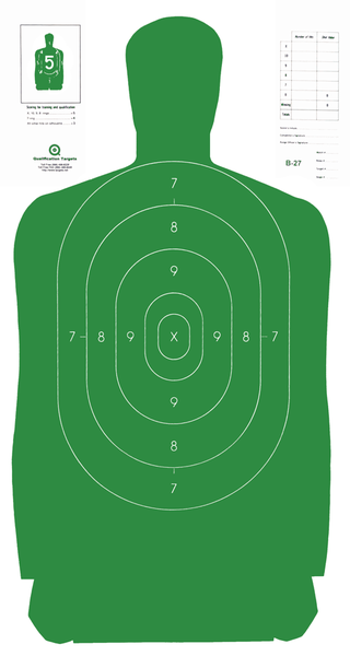 B-27 Paper Target – Qualification Targets Inc