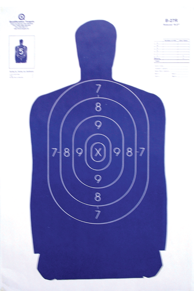 B-27R Paper Target – Qualification Targets Inc