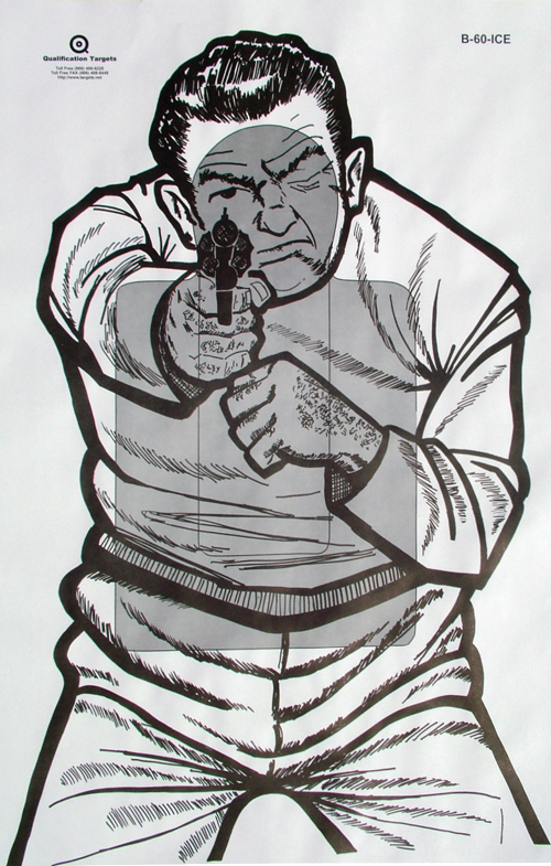 B-60-ICE Paper Target – Qualification Targets Inc