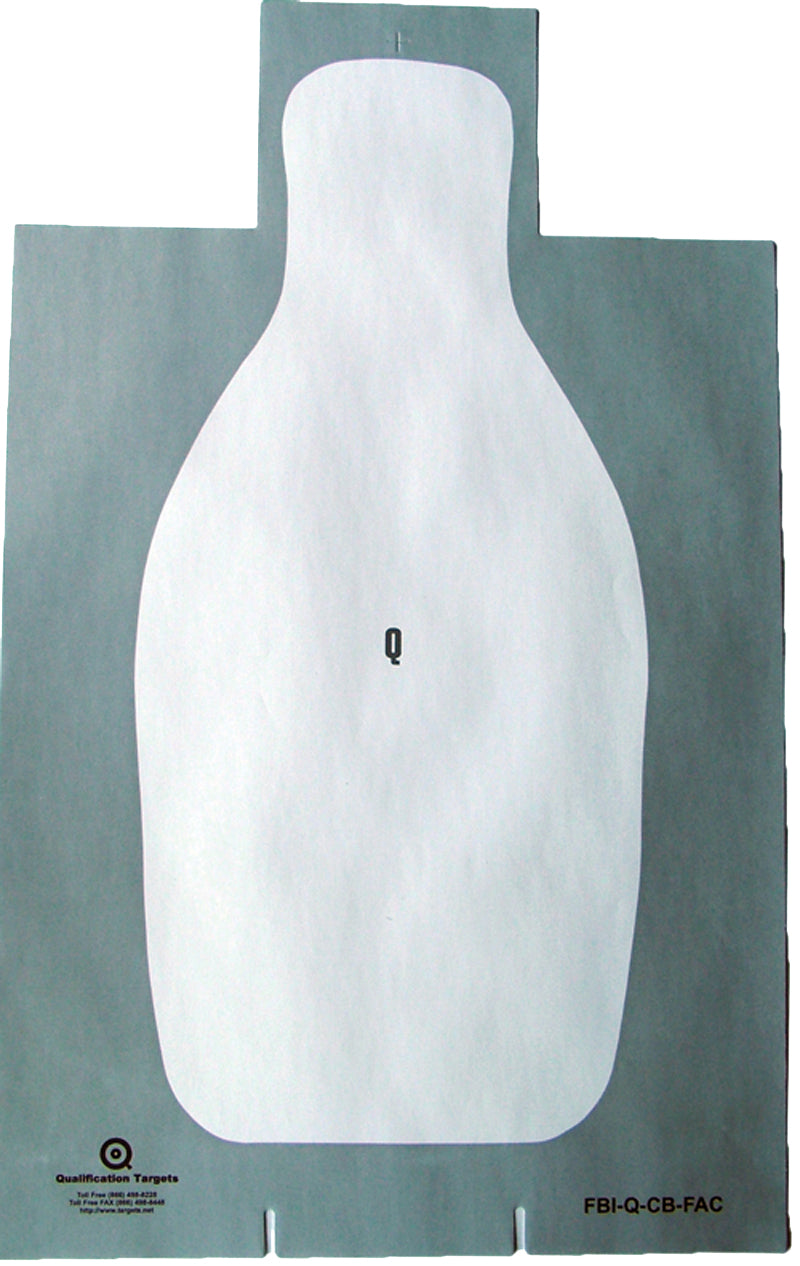 FBI-Q-CB-FAC Paper Target – Qualification Targets Inc