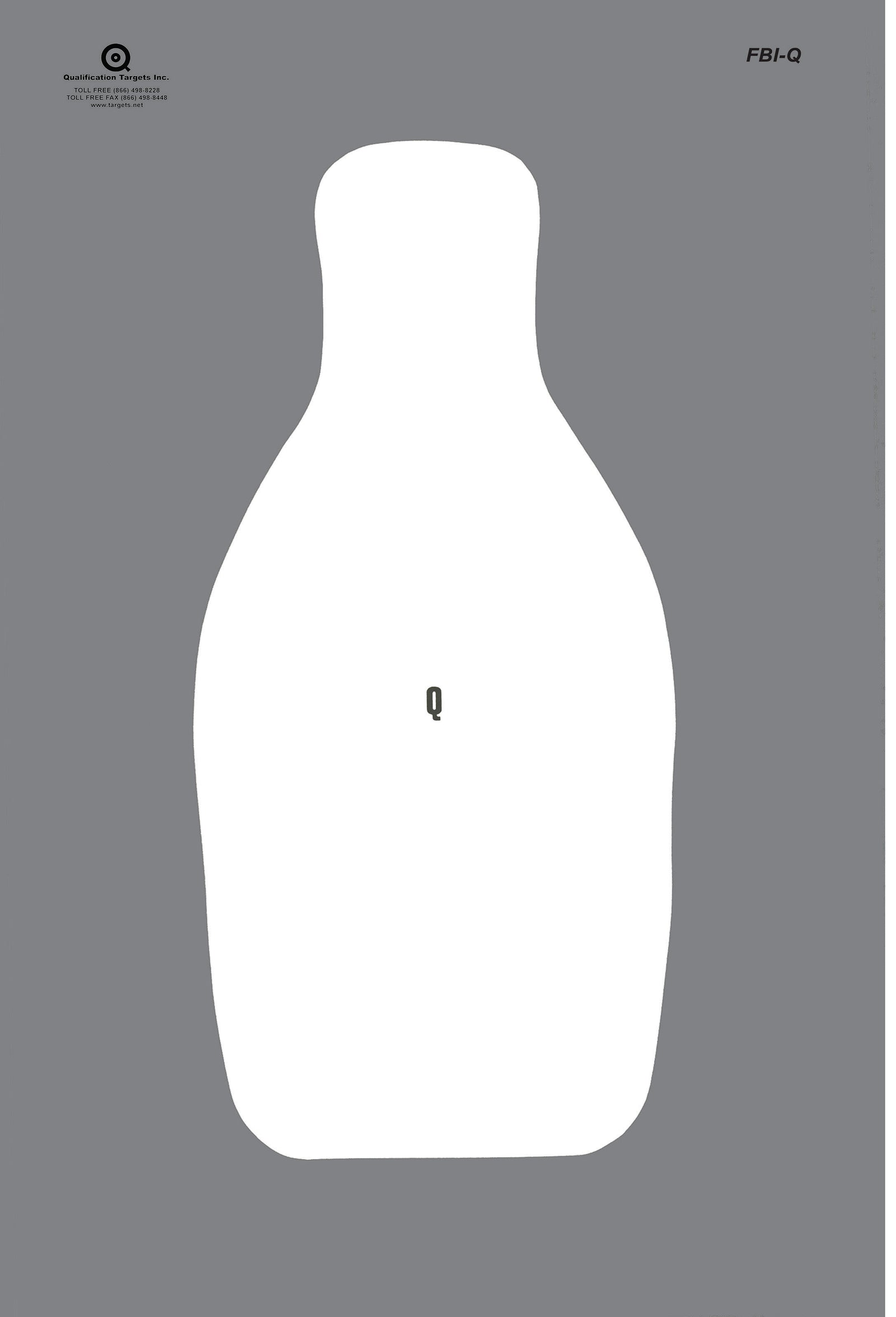 FBI-Q Paper Target – Qualification Targets Inc